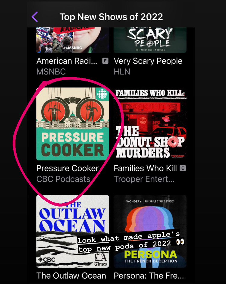 ‘Pressure Cooker’ featured on Apple’s list of top new podcasts in 2022 ...